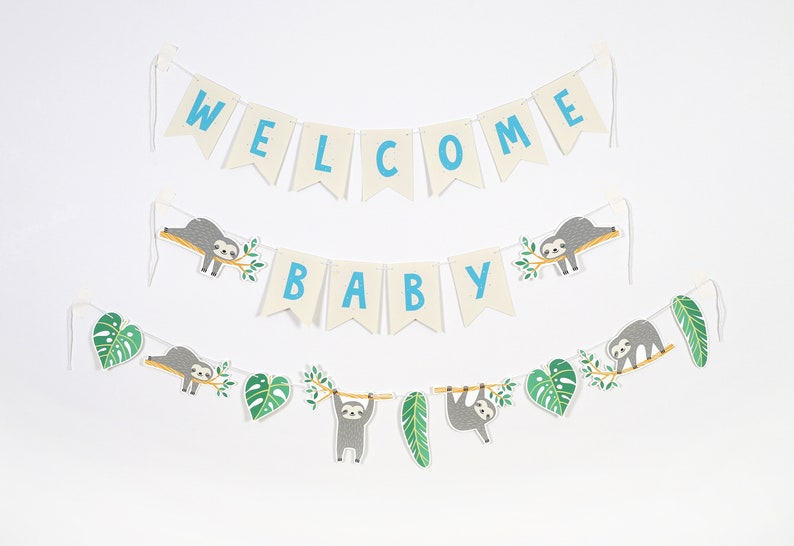 Sloth Baby Shower Banner - Etsy