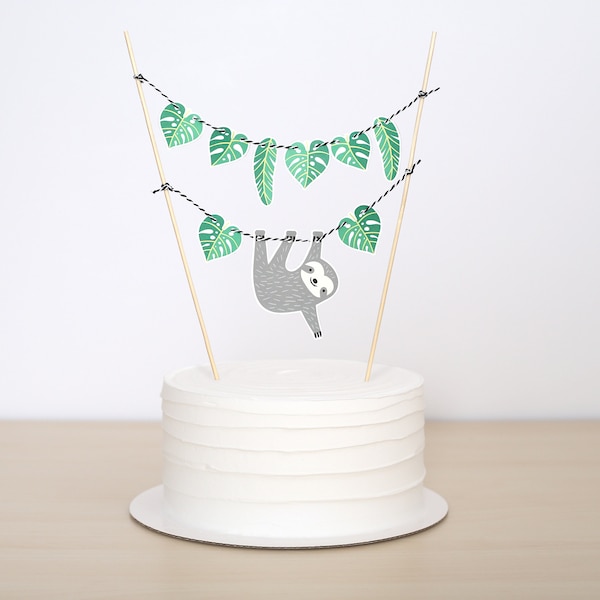 Sloth Cake Topper Birthday - Etsy