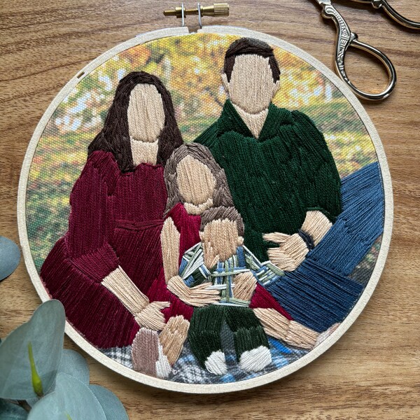 Portrait Embroidery - Etsy