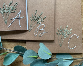 Hand Embroidered Notebook With Shiny Red and Gold Personalized Monogram ...