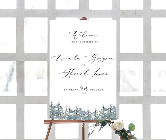 Forest Welcome Sign INSTANT DOWNLOAD Poster Portrait Large | Etsy