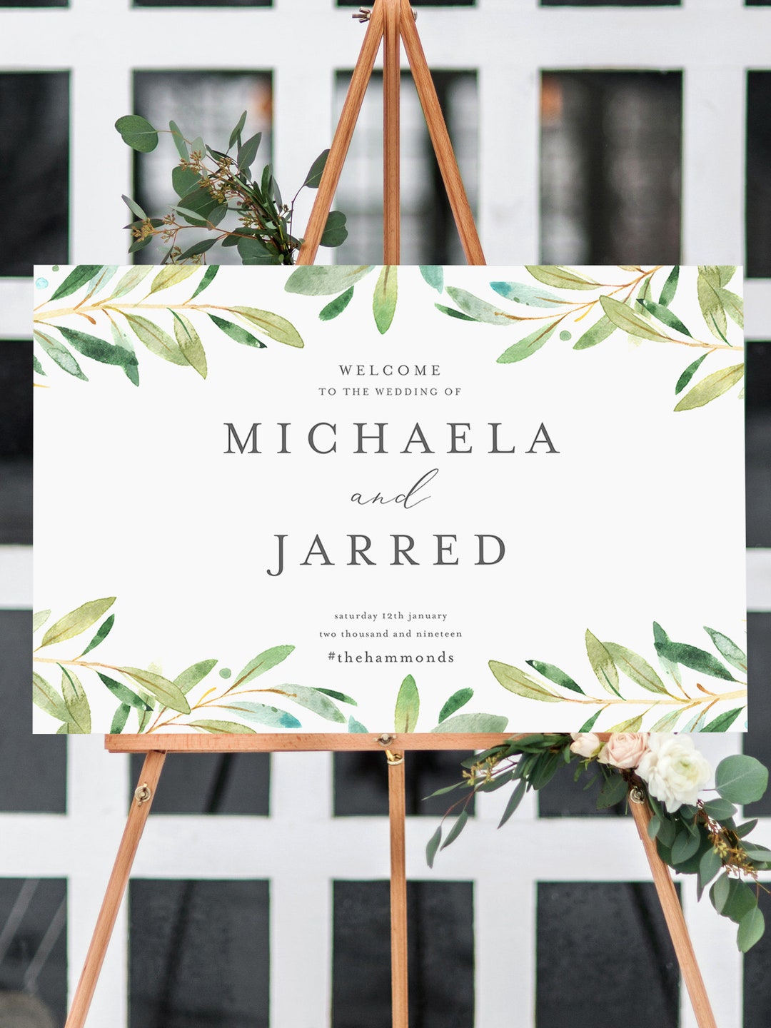 Landscape Welcome Sign INSTANT DOWNLOAD Poster, Large, Templett ...