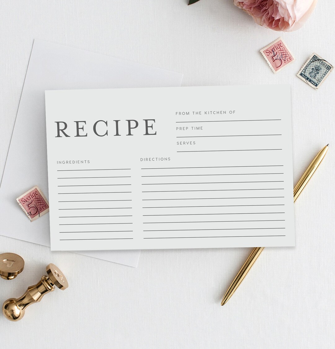 Wedding Table Games, Recipe Card, From the Kitchen of INSTANT DOWNLOAD ...