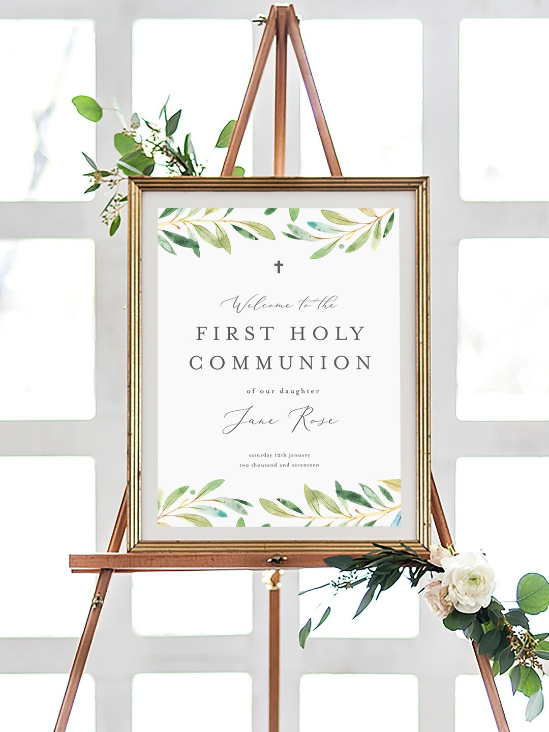 First Holy Communion Welcome Sign INSTANT DOWNLOAD Boy - Etsy