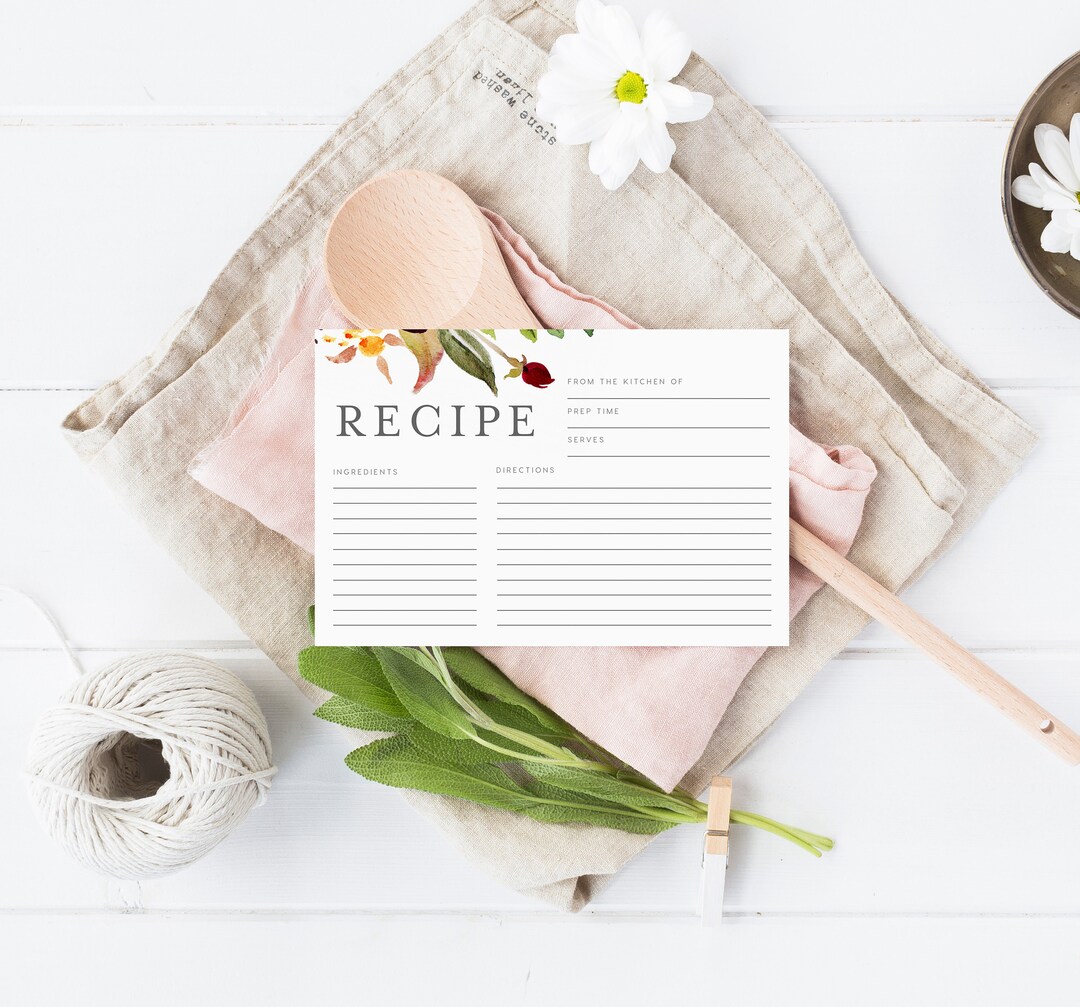 Wedding Table Games, Recipe Card, From the Kitchen of INSTANT DOWNLOAD ...