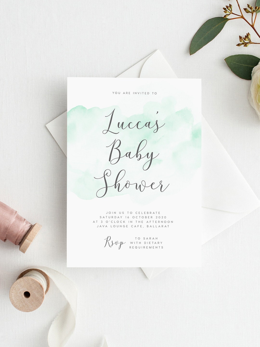 Baby Shower Invitation INSTANT DOWNLOAD Editable PDF - Etsy