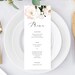 Roses Menu Printable INSTANT DOWNLOAD Wedding Menu, DIY Printable ...