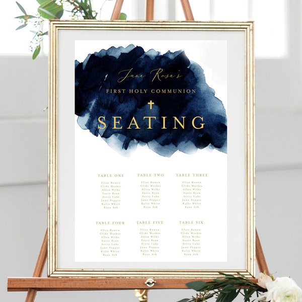 First Holy Communion Seating Chart - Etsy