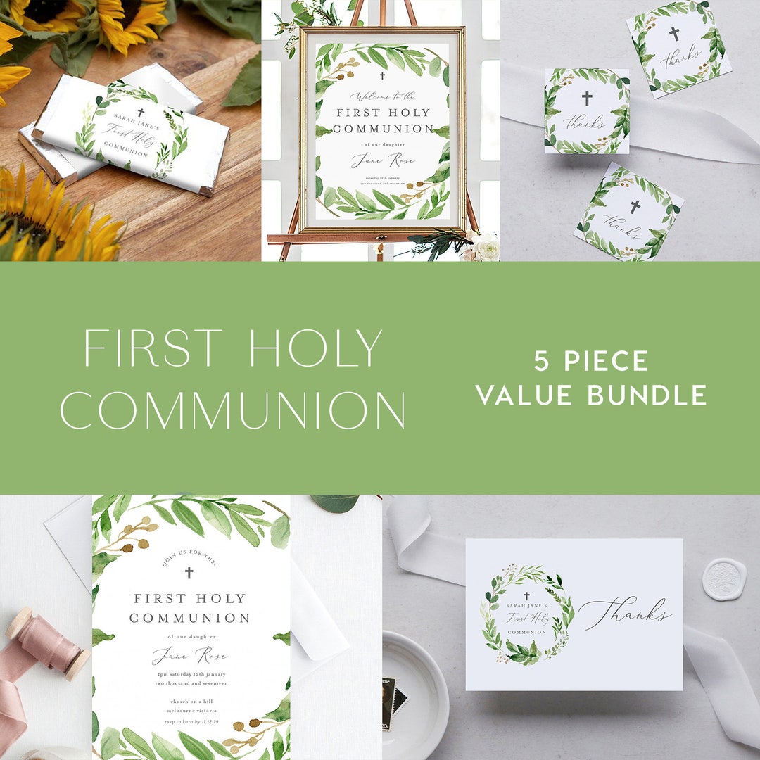 First Holy Communion Bundle INSTANT DOWNLOAD Value Bundle - Etsy
