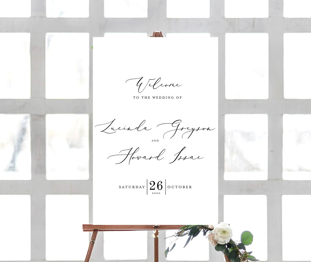 Simple Welcome Sign INSTANT DOWNLOAD Poster, Portrait, Large, Templett ...