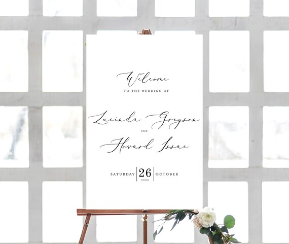 Simple Welcome Sign INSTANT DOWNLOAD Poster Portrait Large | Etsy