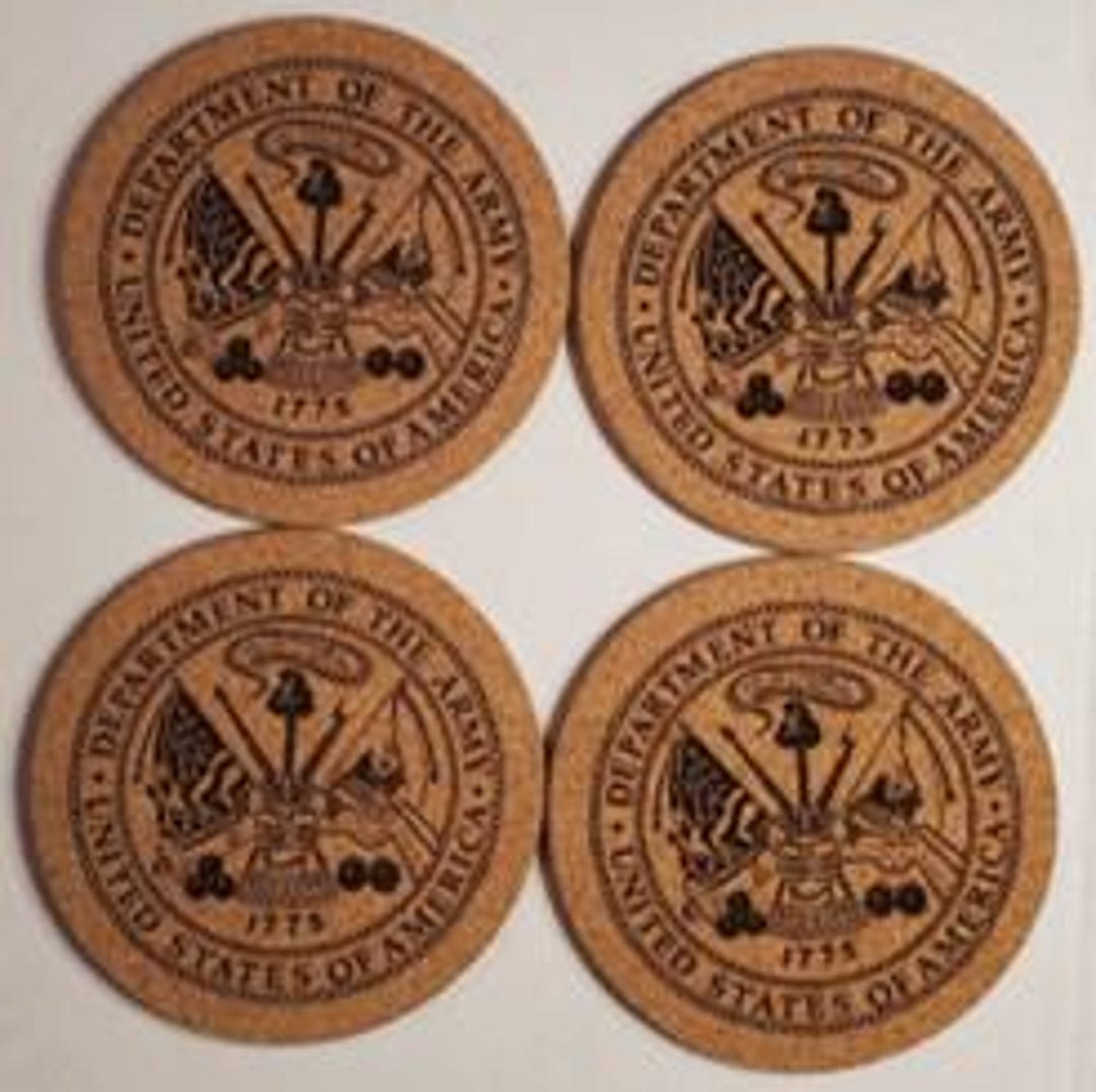 Cork Coasters US Military Emblems - Etsy