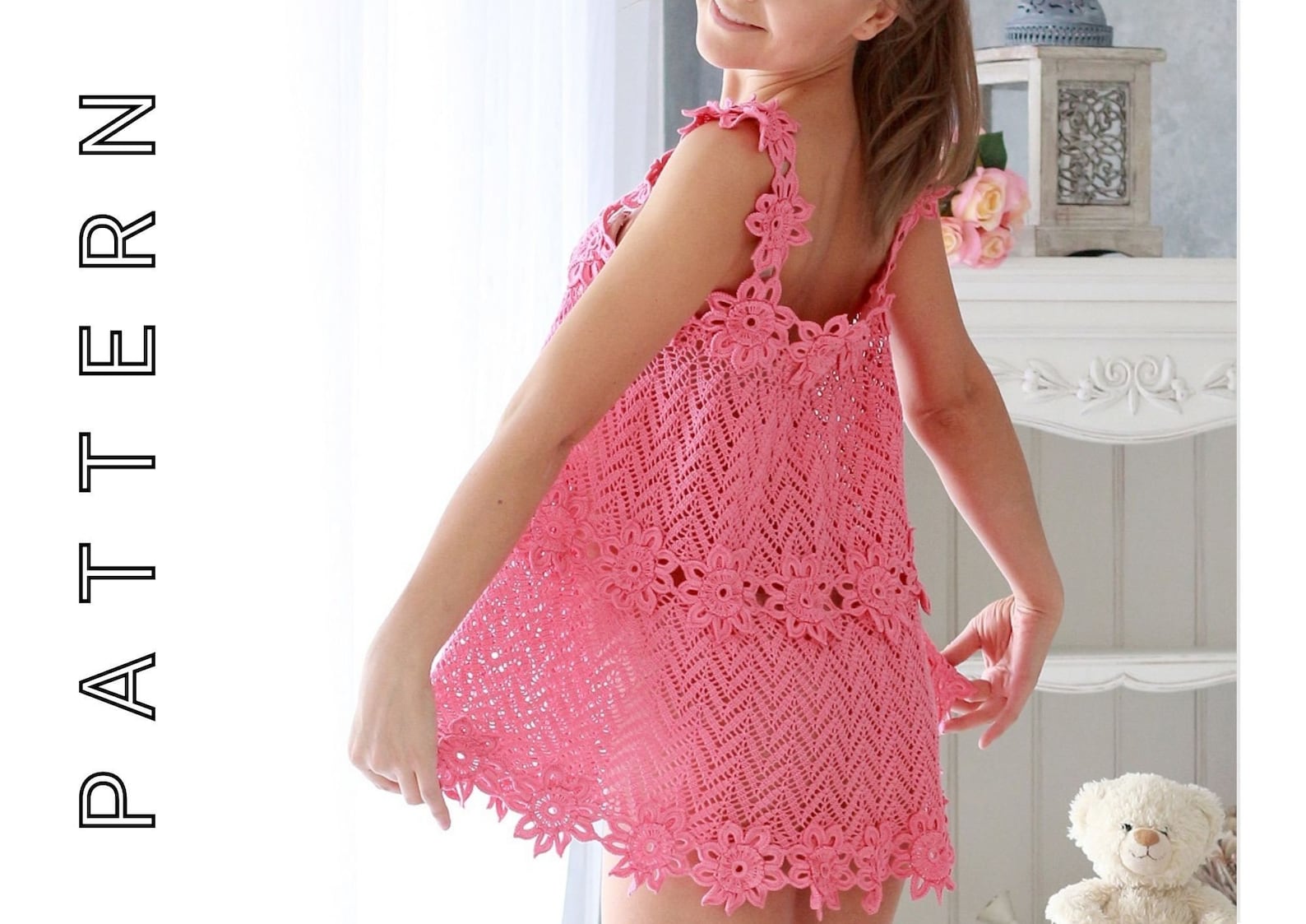 Crochet Sundress Pattern Instant Download Pdf Coral Mood Etsy