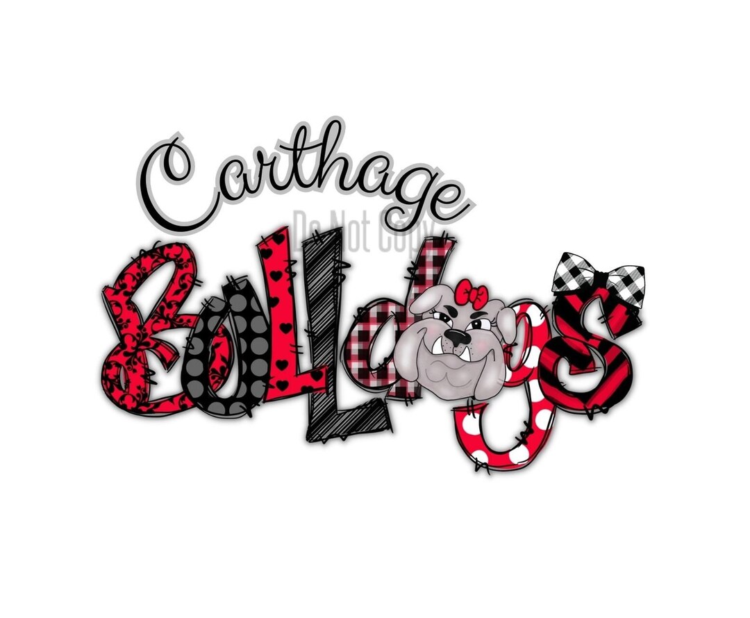 Carthage Bulldogs Jpg/svg/png/pdf Sublimation Graphic Design - Etsy