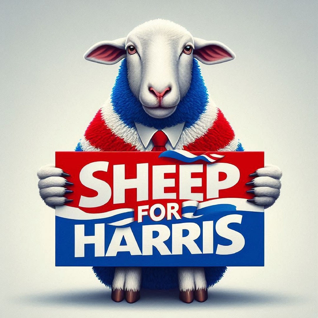 Sheep for Harris JPG/PNG/PDF President Political Printable Digital ...