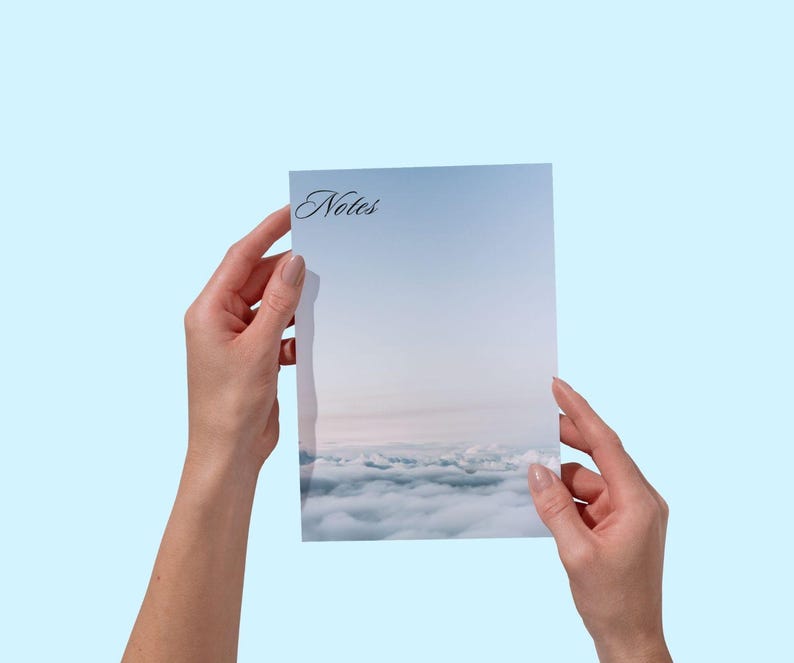 Printable Cloud Notebook/notepad Page PNG/PDF - Etsy