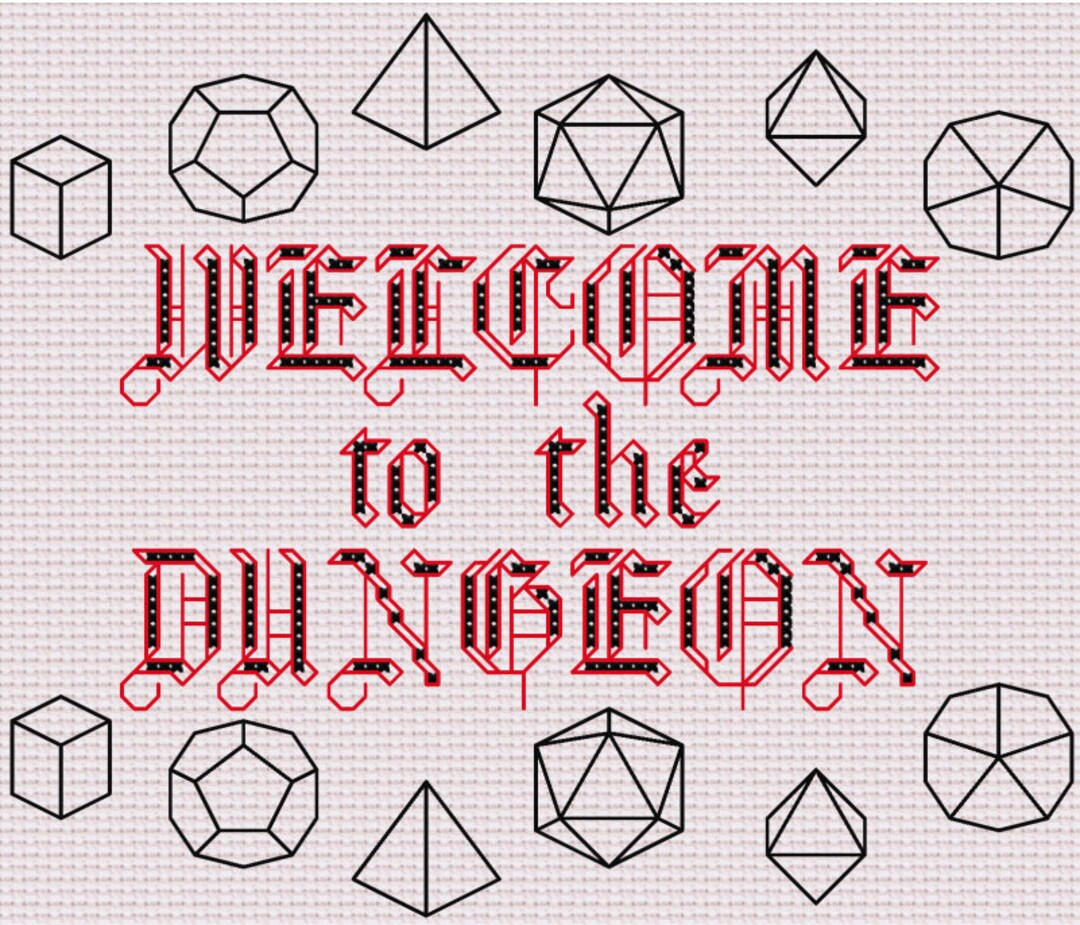 Welcome to the Dungeon Cross Stitch Pattern Instant Digital - Etsy