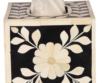 Bone Inlay Tissue Box - Etsy