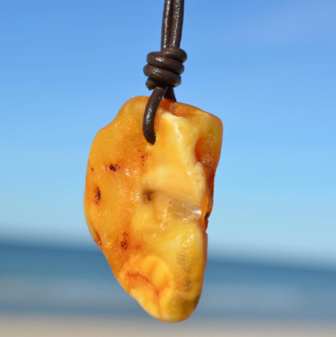 Large Raw Baltic Amber Amber Amulet Gift for Men or Women - Etsy
