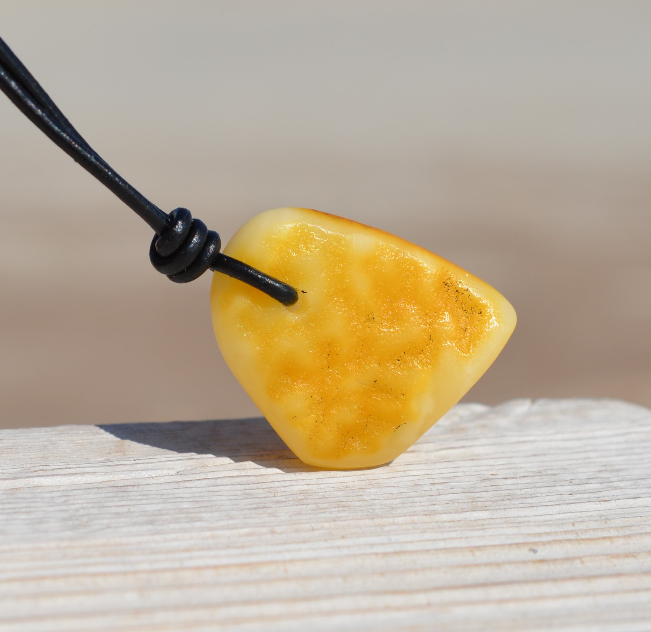 Amber Amulet, Baltic Amber Stone, Healing Energy Pendant, Gift Idea for ...