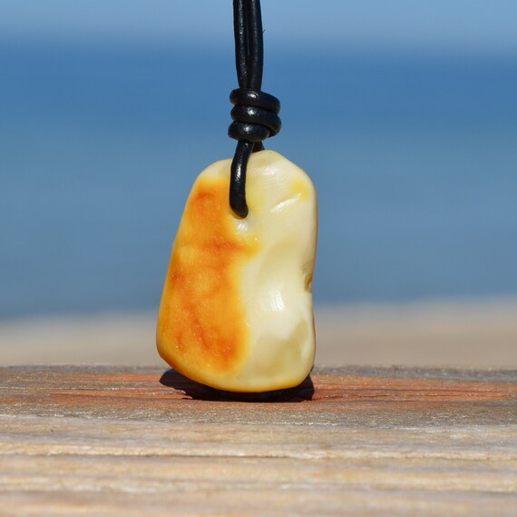 Raw Baltic Amber Pendant Amulet Natural Amber Stone Nugget - Etsy