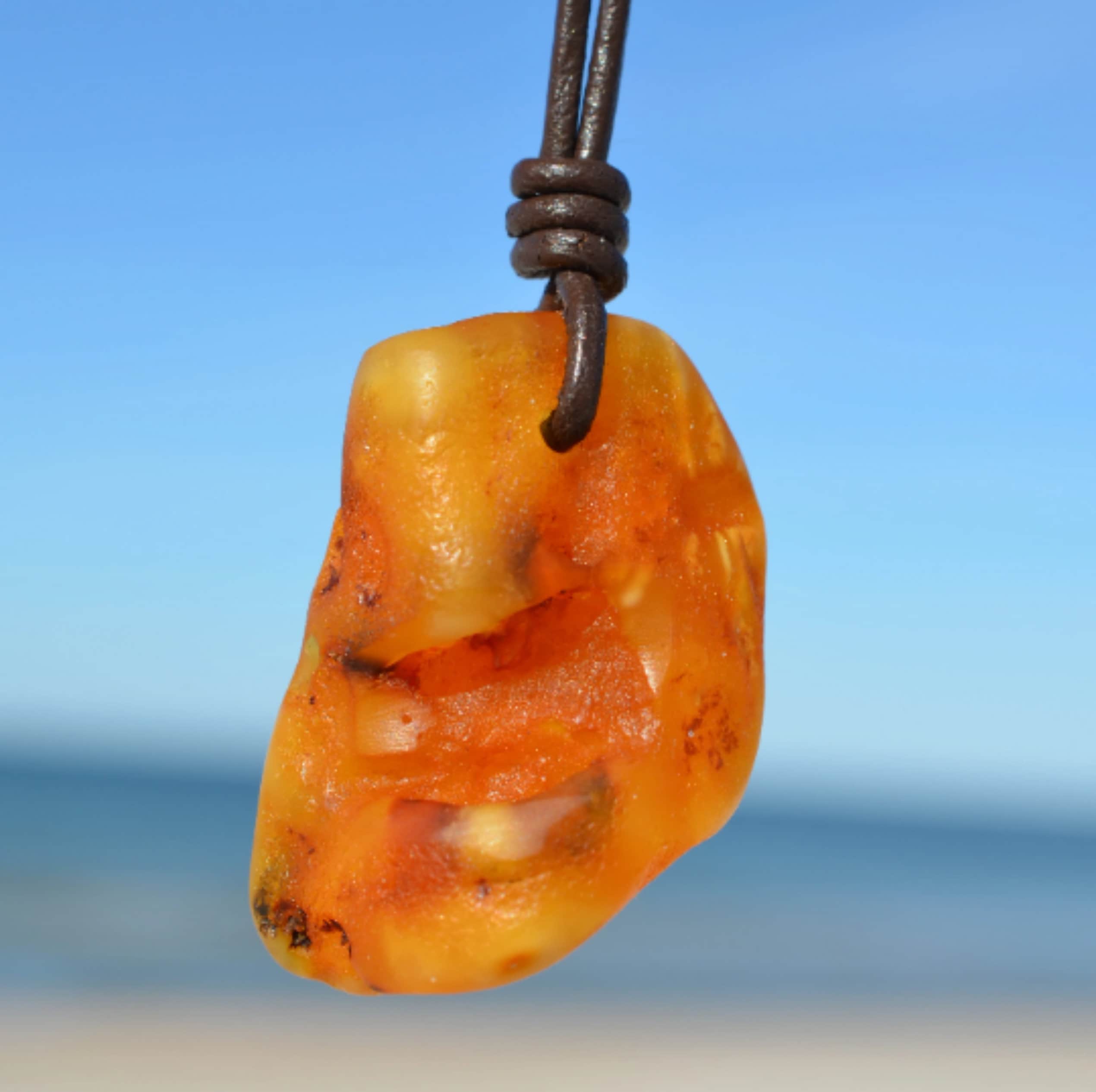 Large Raw Baltic Amber, Amber Amulet Gift for Men or Women, Roh ...