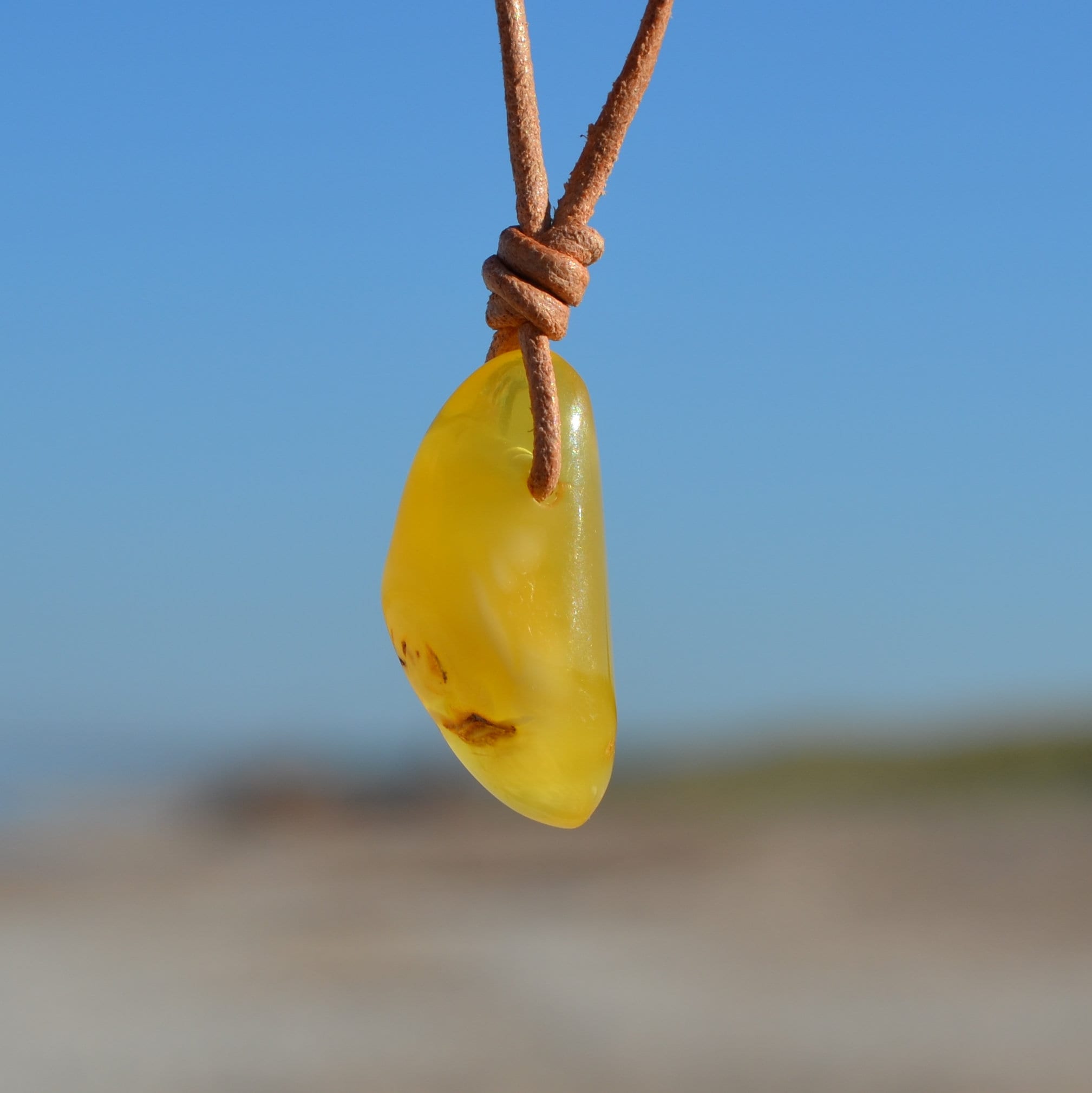 White Honey Baltic Amber Amulet Lithuanian Amber Jewelry - Etsy