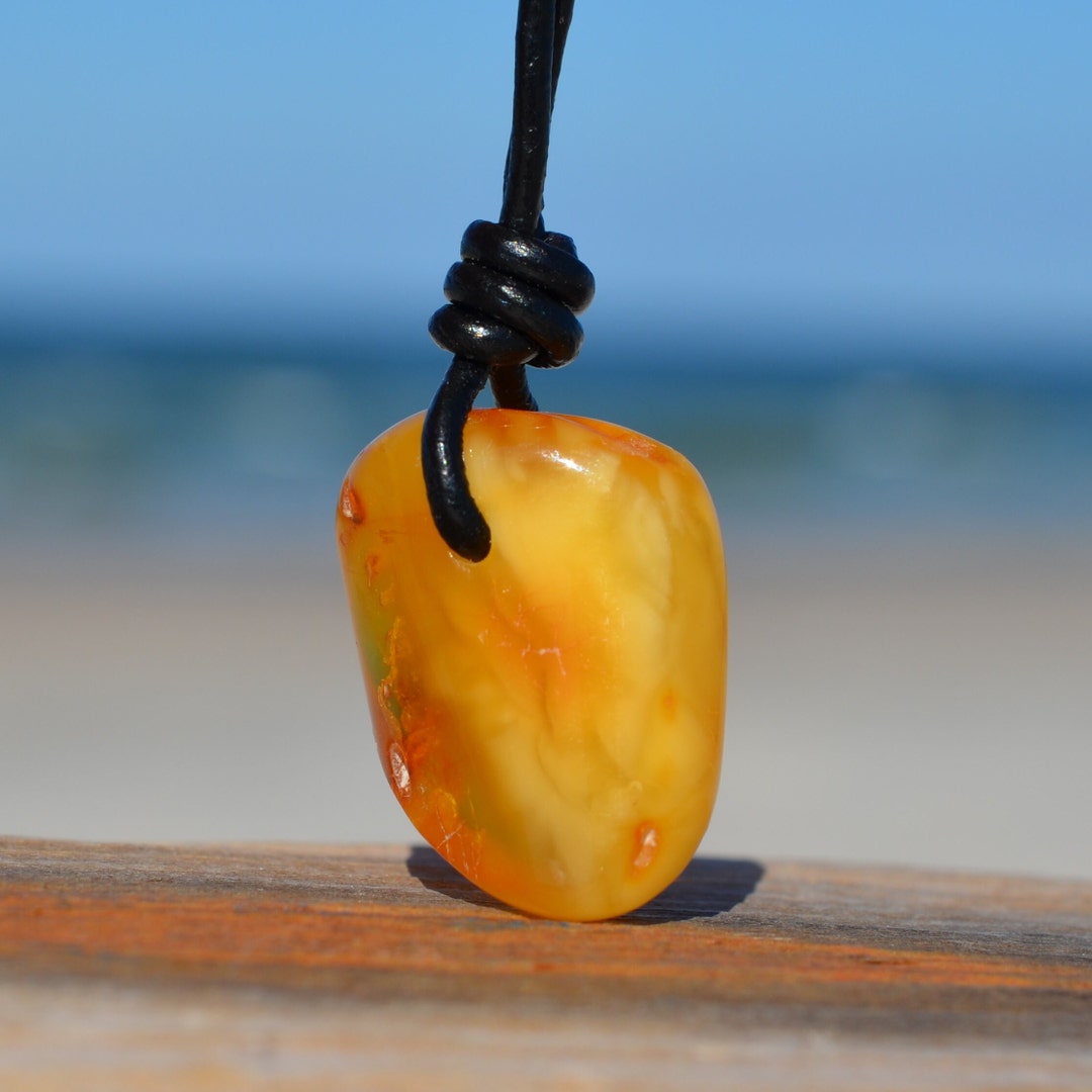 Baltic Amber Amulet Pendant/ Amber Jewelry/ Bernstein Kette /gift for ...