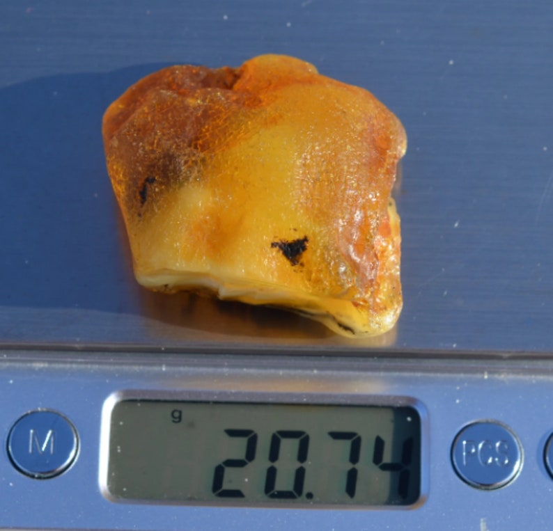 Large Amber Stone, Raw Baltic Amber Nugget, Unpolished Untreated Amber ...