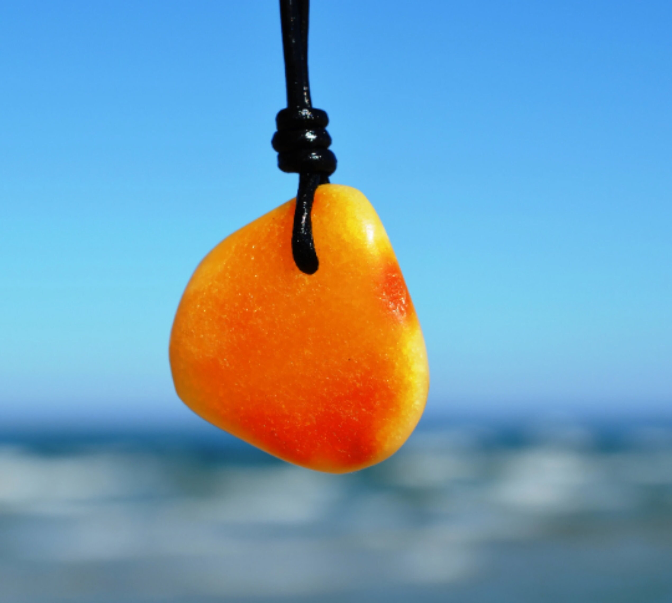 Amber Amulet, Natural Baltic Amber Stone, Protection Healing Pendant ...