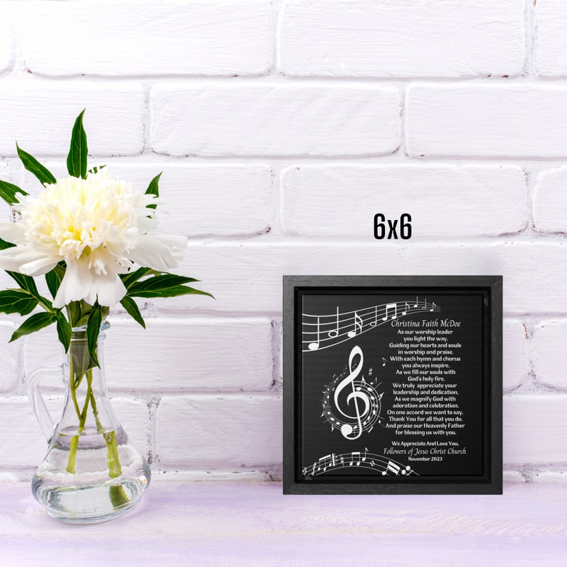 Worship Leader Appreciation Poem Musical Notes and Clef - Etsy