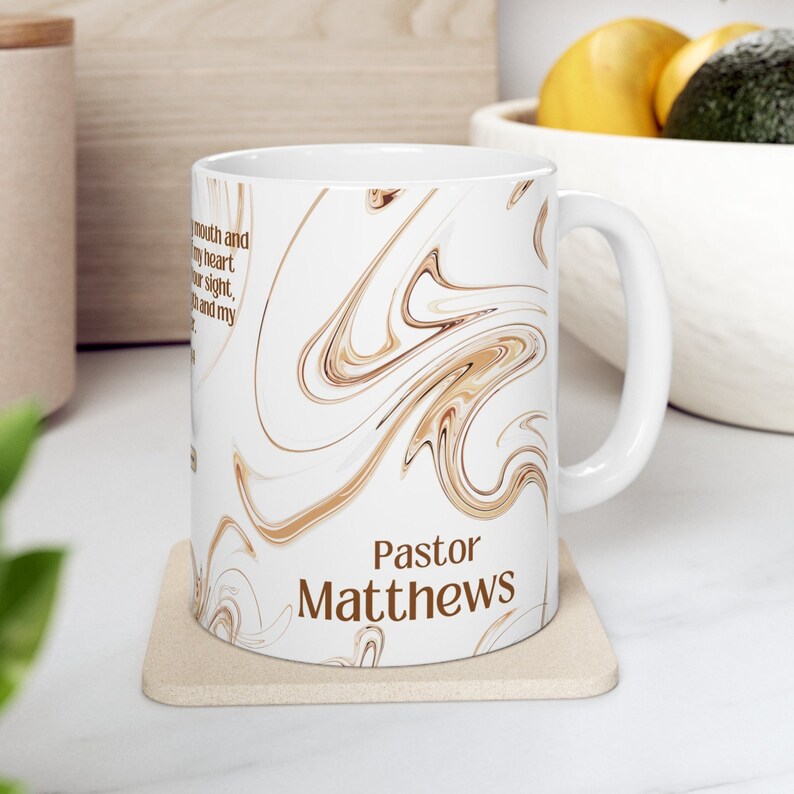 Bible Verse Personalized Pastor Mug Christian Bible Verse Coffee Cup ...
