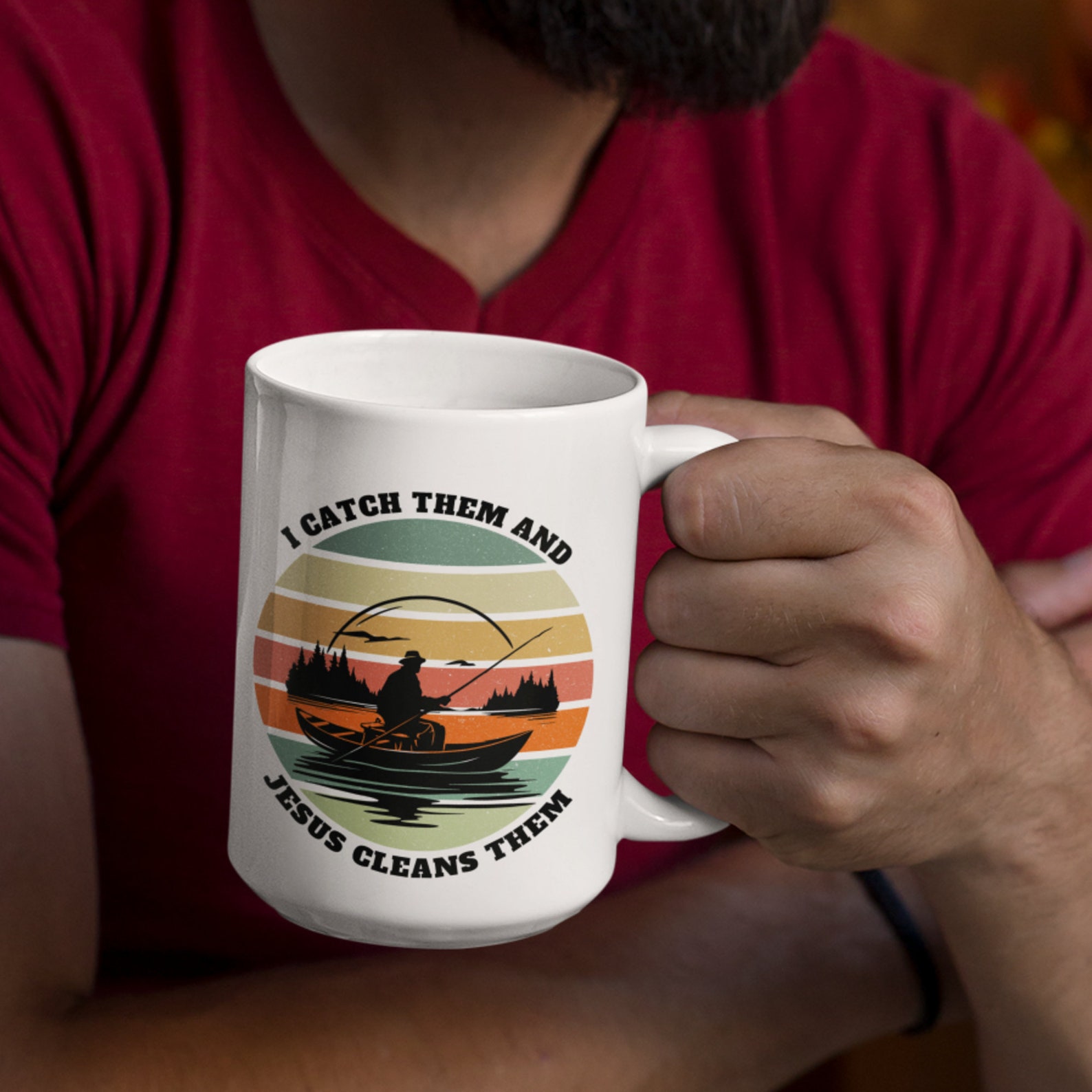 Fishers of Men Bible Verse Mug Christian Pastor Coffee Cup Followers of ...