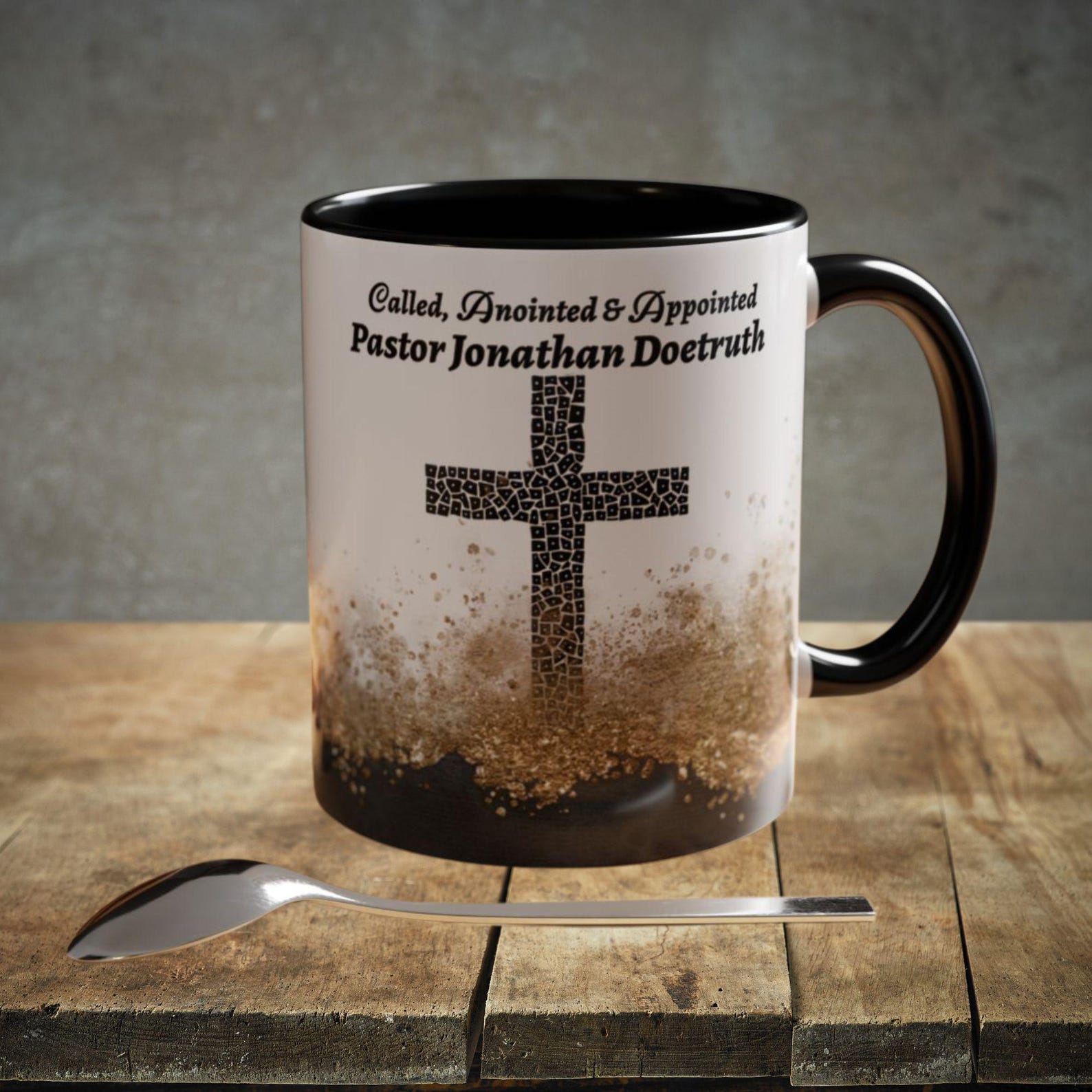 Personalized Pastor Coffee Mug, Custom Pastor Ordination Gift Mosaic ...