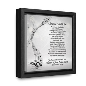 Personalized Worship Leader Appreciation Poem, Musical Notes Christian ...