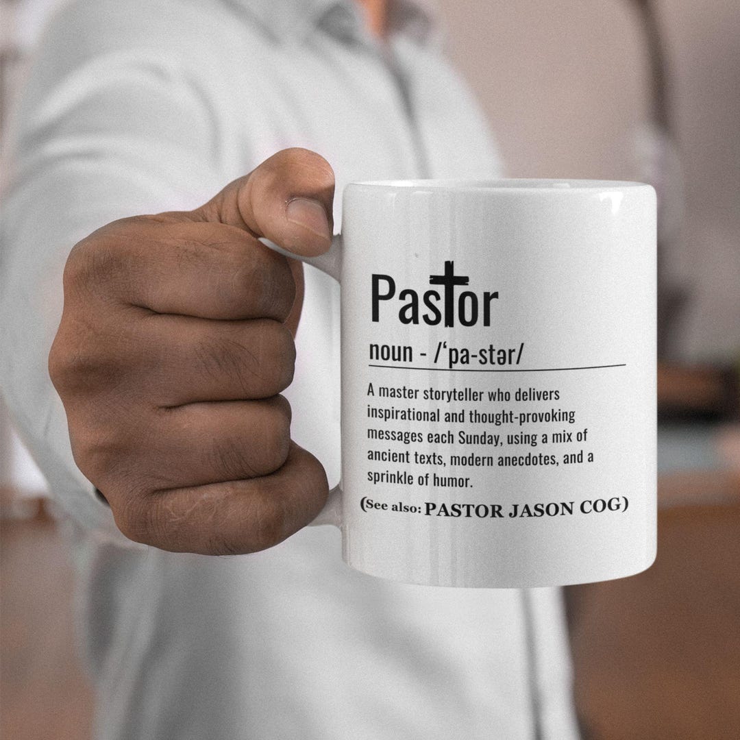 Pastor Appreciation Definition Mug Gift for Pastor, Fun Christian ...