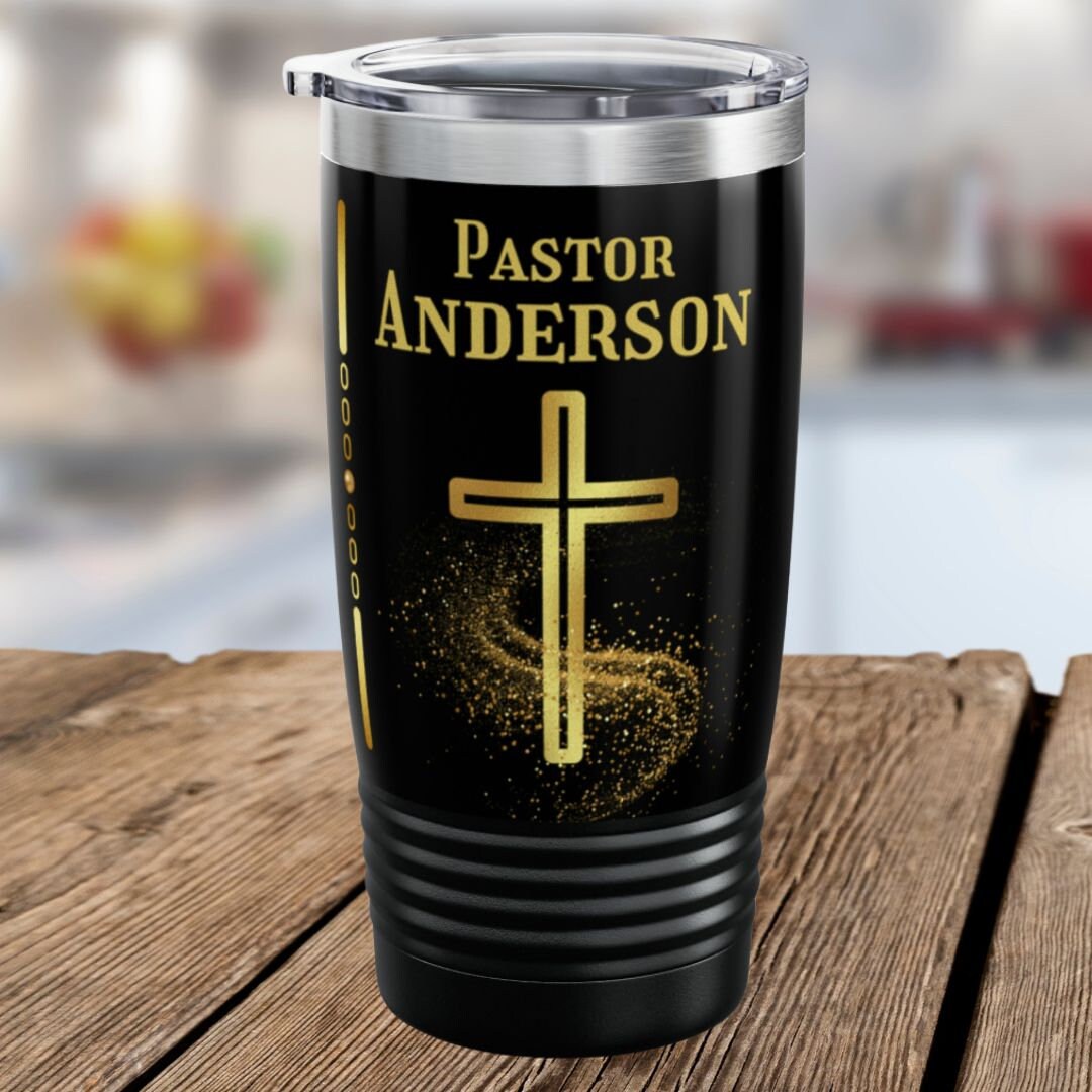 Personalized Pastor Appreciation Tumbler, Custom Church Anniversary ...