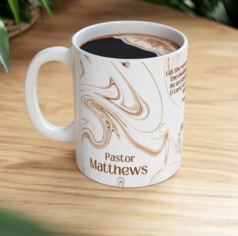 Bible Verse Personalized Pastor Mug Christian Bible Verse Coffee Cup ...