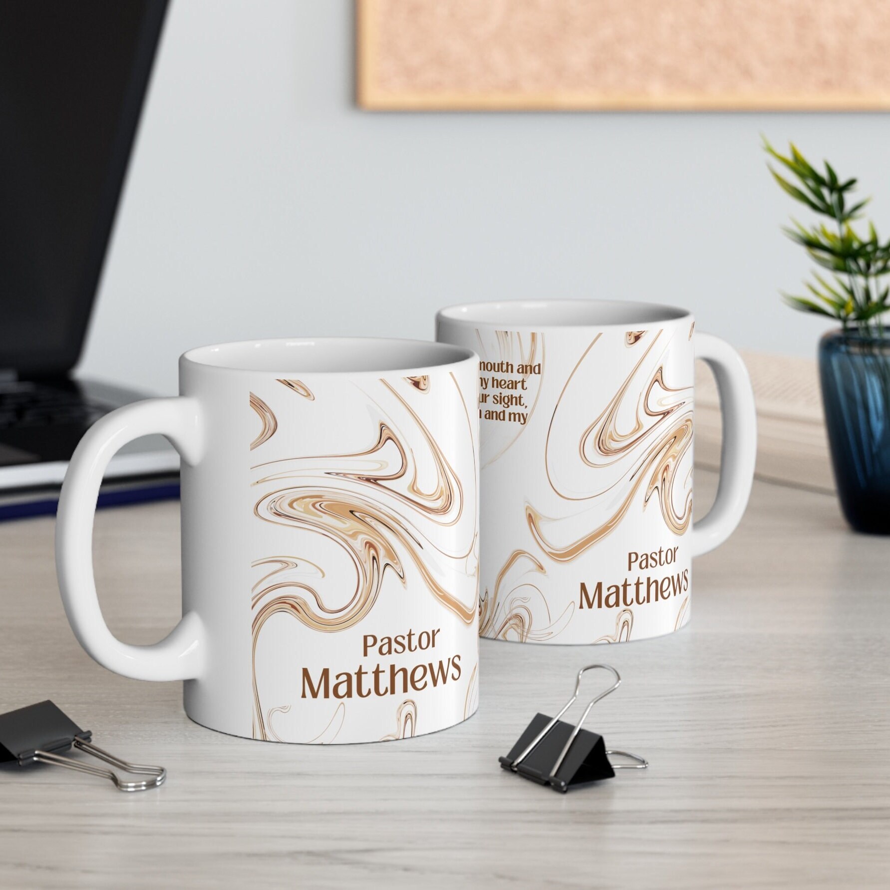 Bible Verse Personalized Pastor Mug Christian Bible Verse Coffee Cup ...