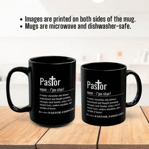 Personalized Pastor Definition Mug Gift for Pastor, Christian Scripture ...