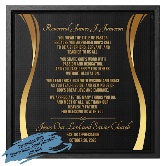Pastor Anniversary Frames Pastor Anniversary Gift – 3D Majesty