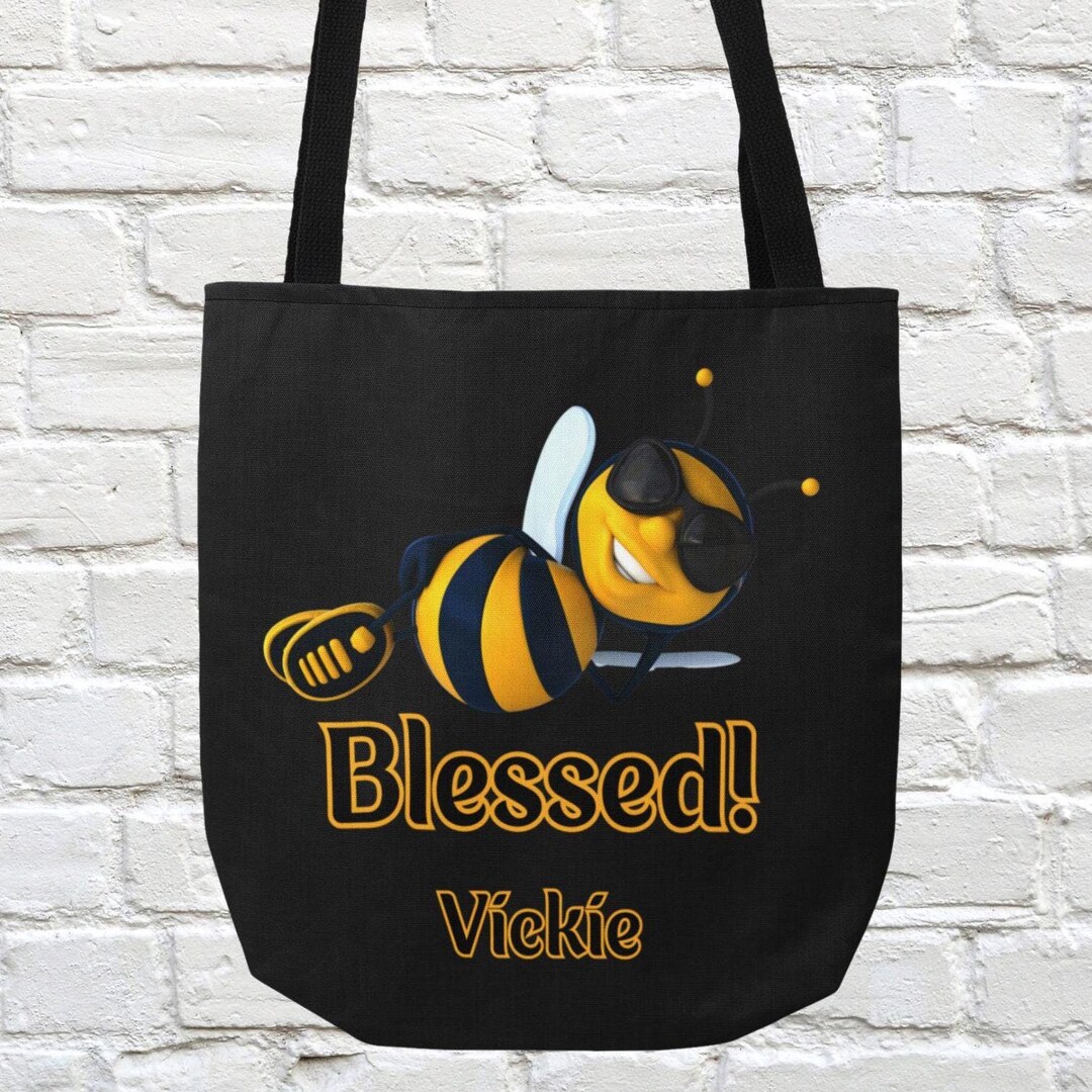 Be Blessed Tote Bag Christian Woman Bible Verse Gift, Personalized ...