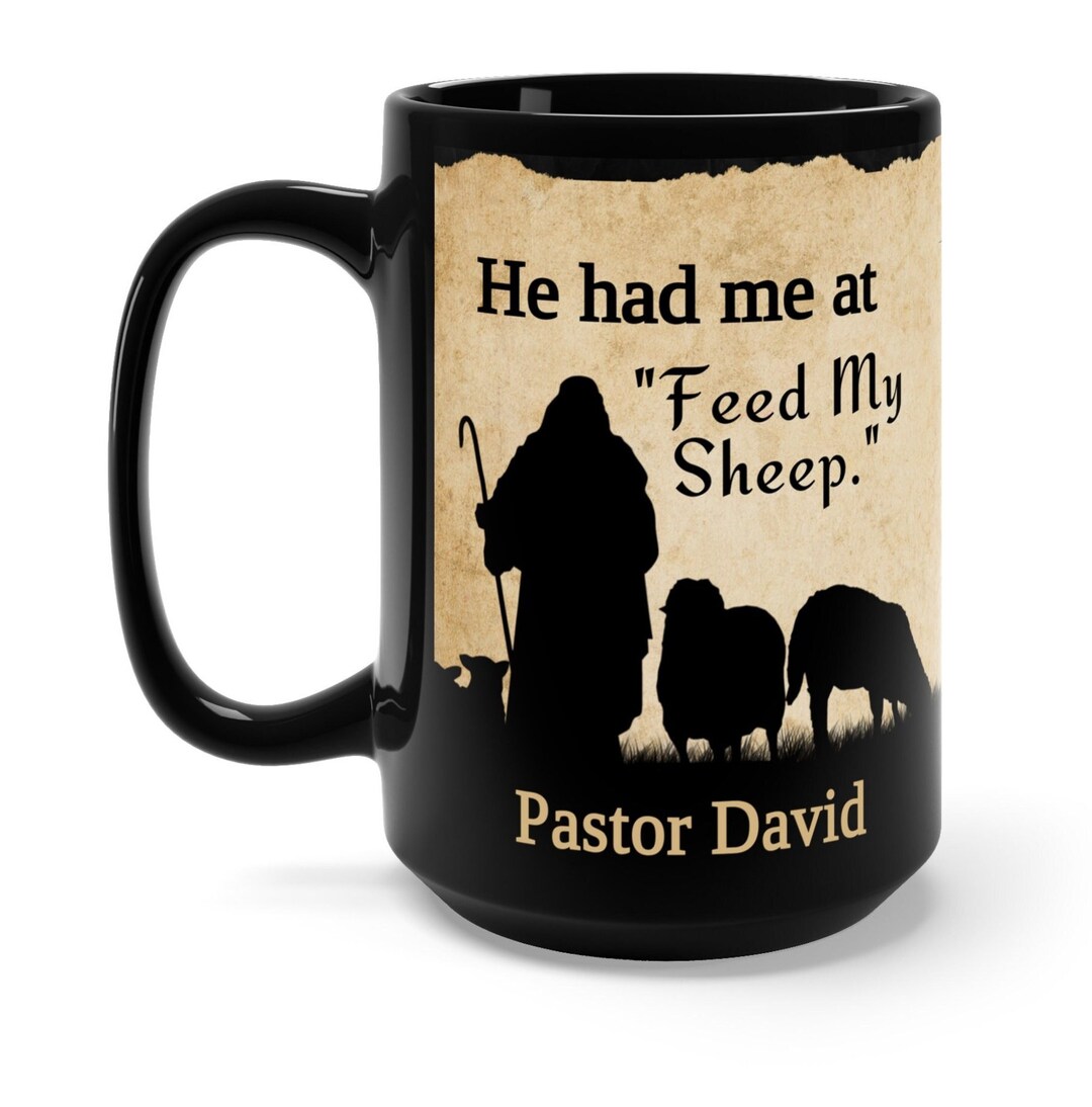 Personalized Pastor Feed My Sheep Mug Pastor Appreciation Gift - Etsy