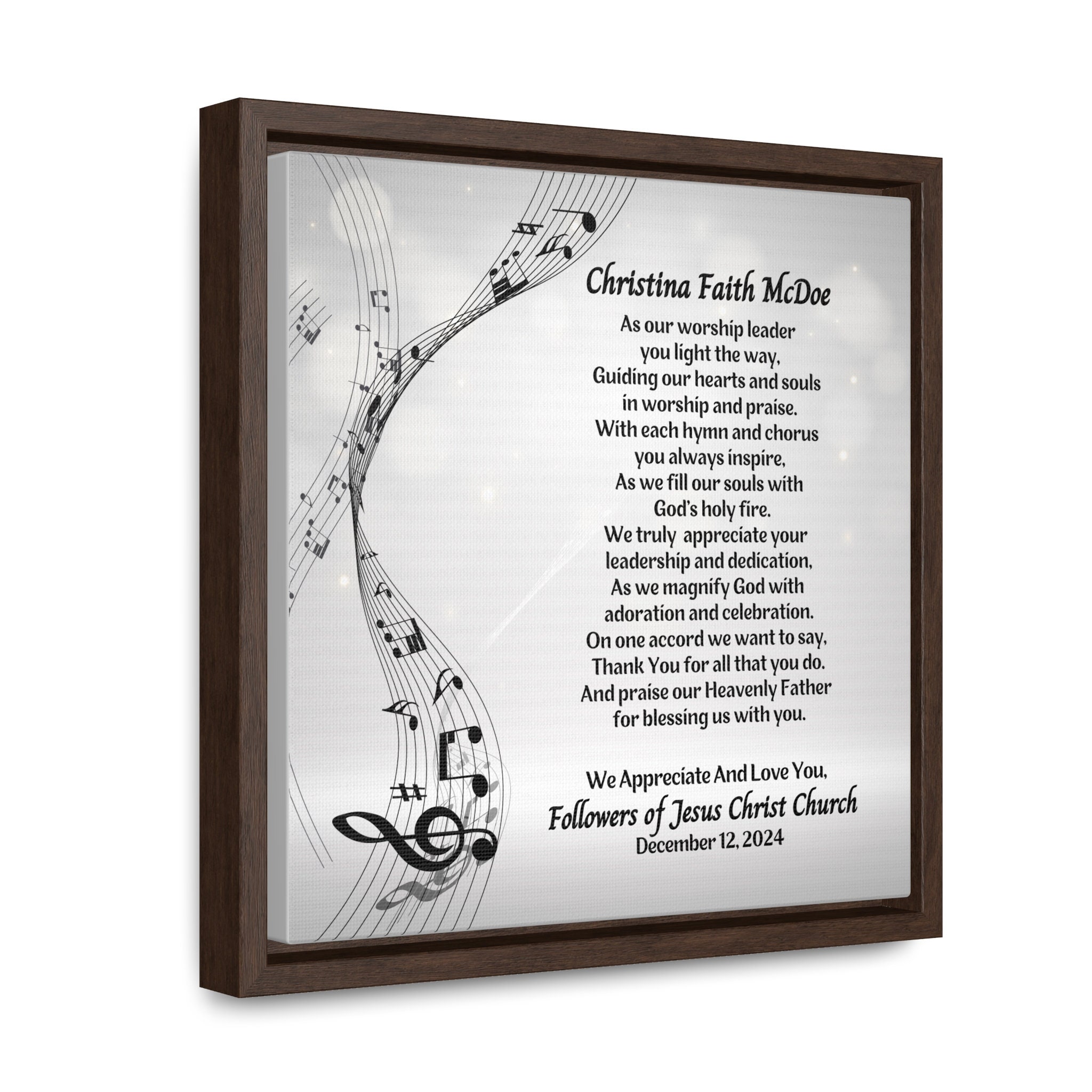 Church Program Thank You Poems