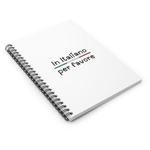 Italian Student Gift, Italian Language Student Gift, Italian Notebook ...