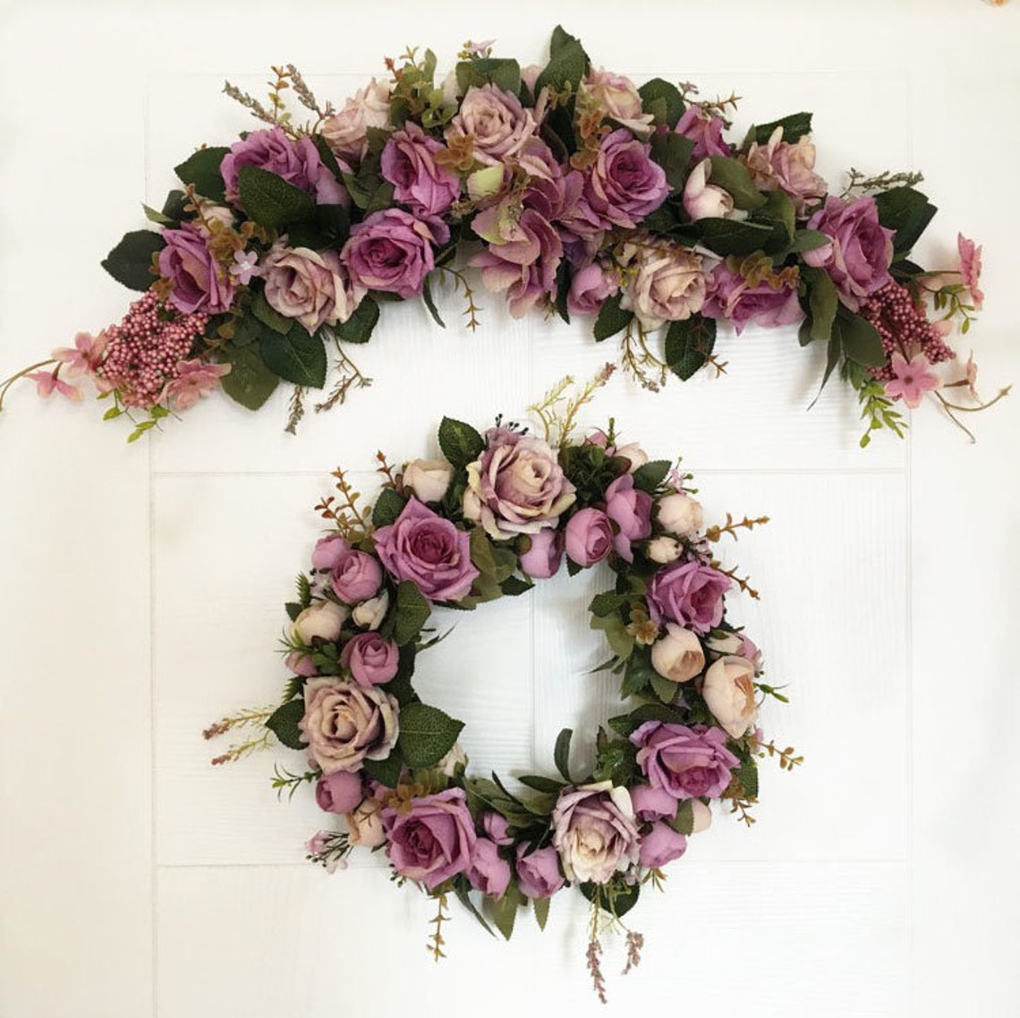 Purple Wedding Arch Flower Arch Flower Swag Backdrop Arch - Etsy