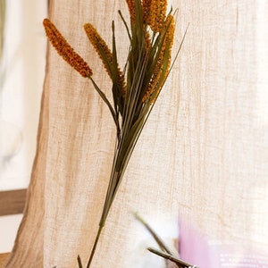 Handmade Faux Dried Flower, Artificial Dried Millet Bouquet, Vase ...