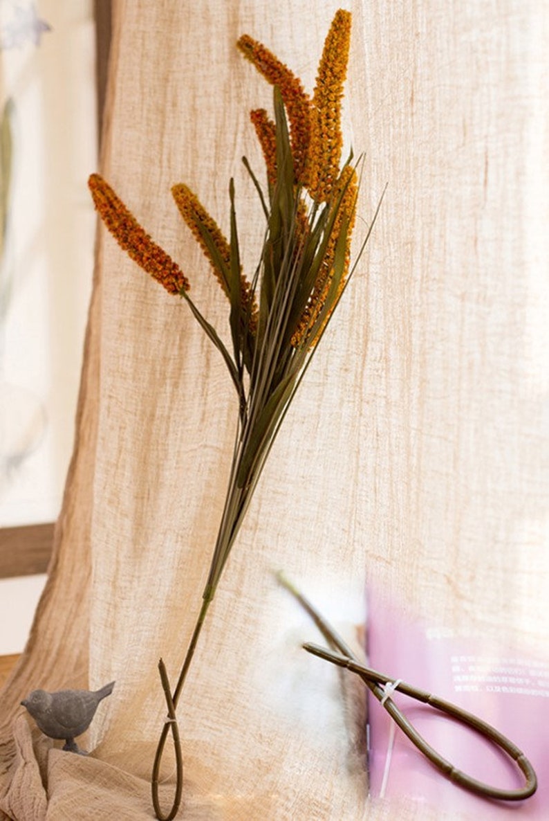 Handmade Faux Dried Flower Artificial Dried Millet Bouquet - Etsy