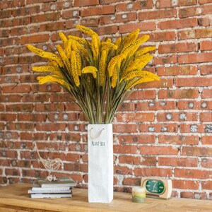 Handmade Faux Dried Flower, Artificial Dried Millet Bouquet, Vase ...