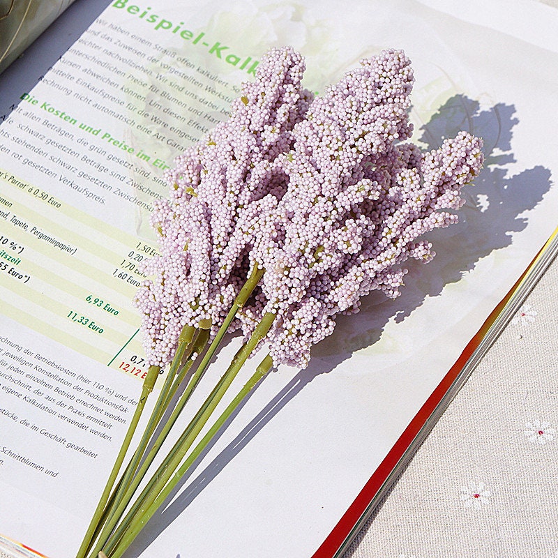 6 Artificial Vanilla Stem Bunches Faux Flower Artificial Bunch - Etsy ...